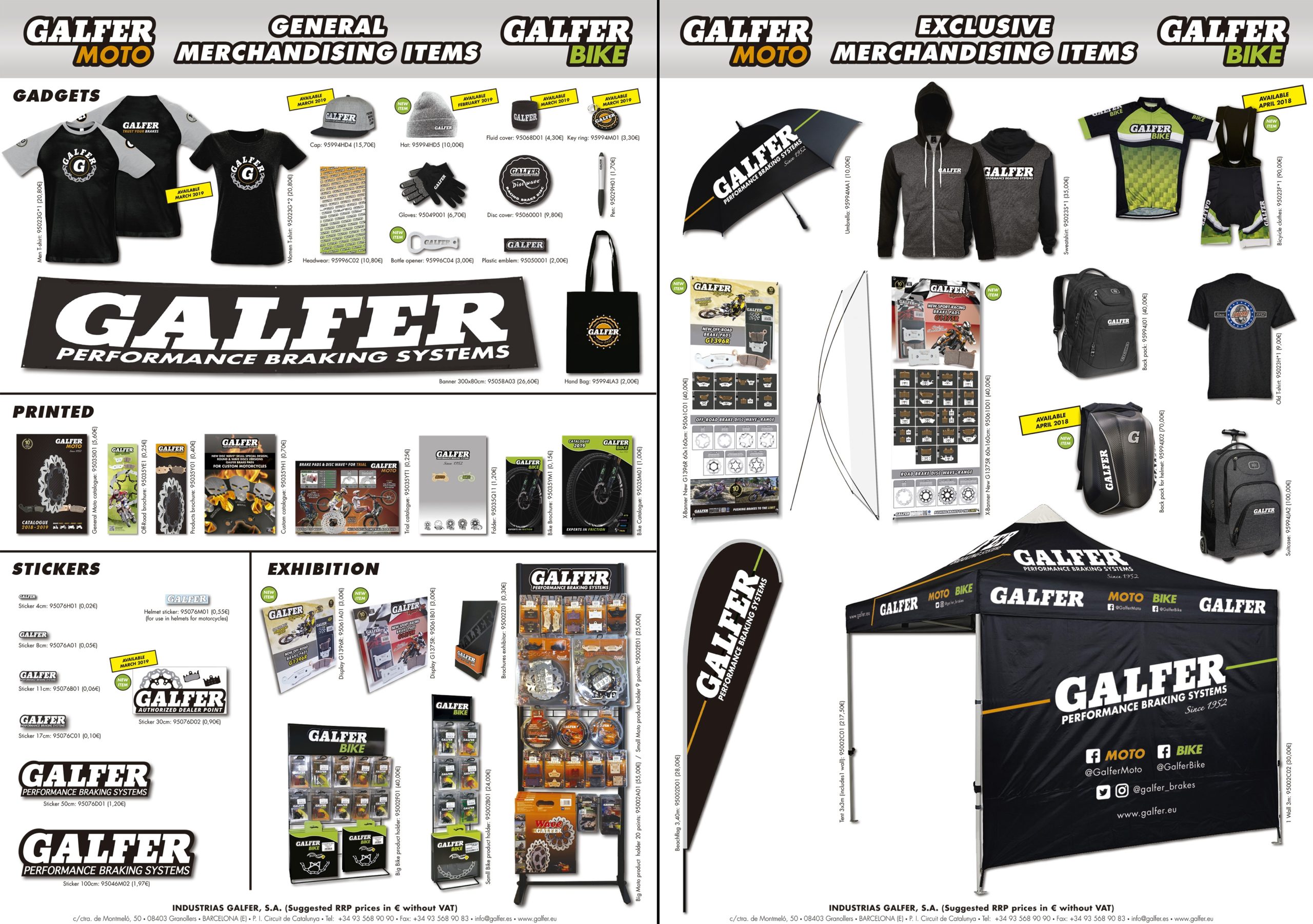 GALFER BIKE MERCHANDISING UPDATES FOR 2019 - Galfer Bike