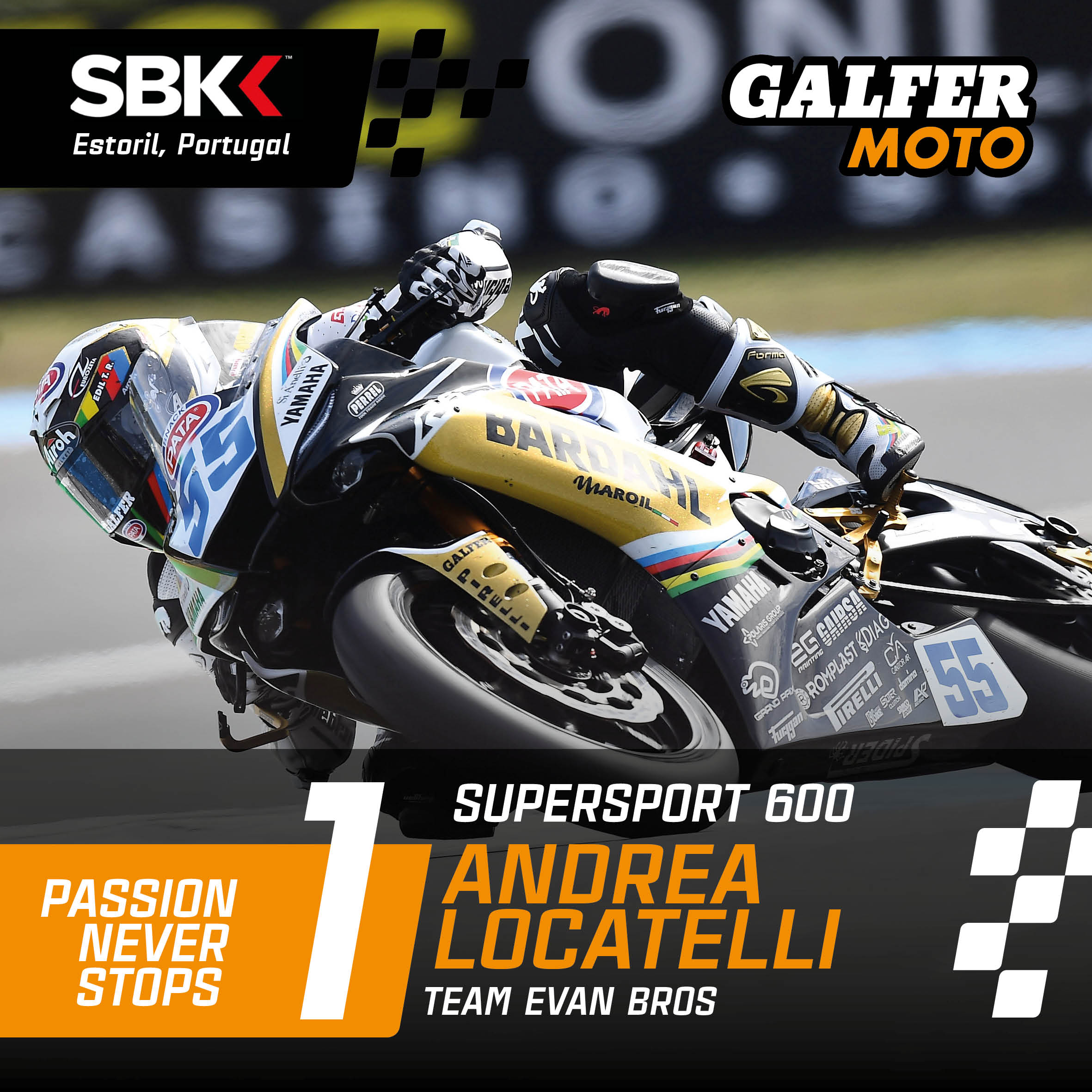 12th VICTORY FOR ANDREA LOCATELLI TO END THE WSBK 2020 SEASON - Galfer Moto
