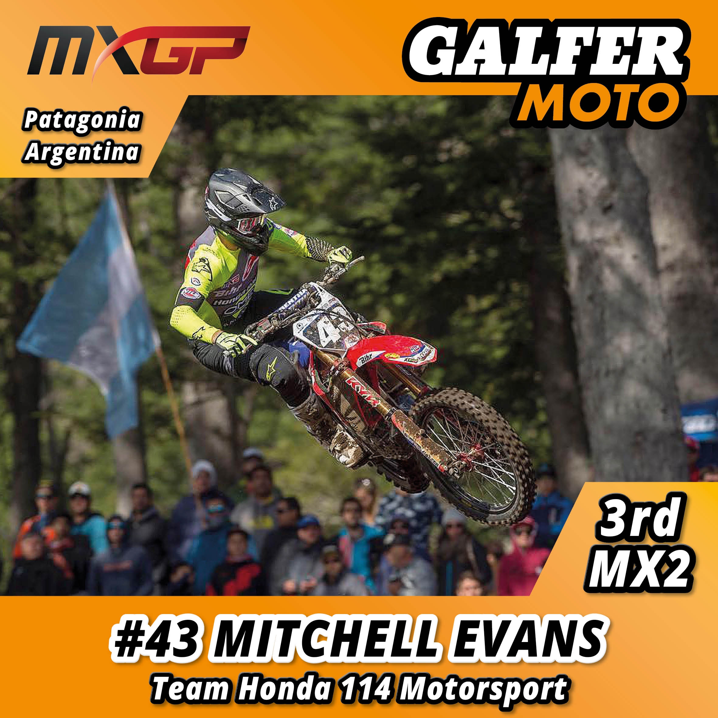 MITCHELL EVANS DESTACA EN SU DEBUT EN MX2 - Galfer Moto